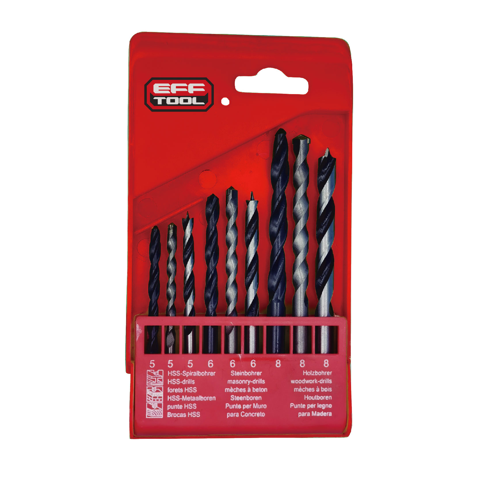 EFFTOOL 2022 New Accessories 9pcs Drill Set | | Power Tools | EFFTOOL
